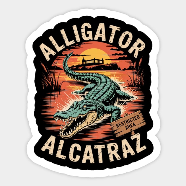 Alligator Alcatraz Florida 3 - Alligator Alcatraz Florida 3 - Sticker | TeePublic